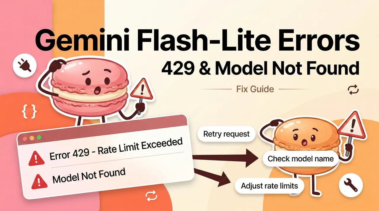 Gemini Flash Lite Errors: 429, Model Not Found & Fixes - Macaron